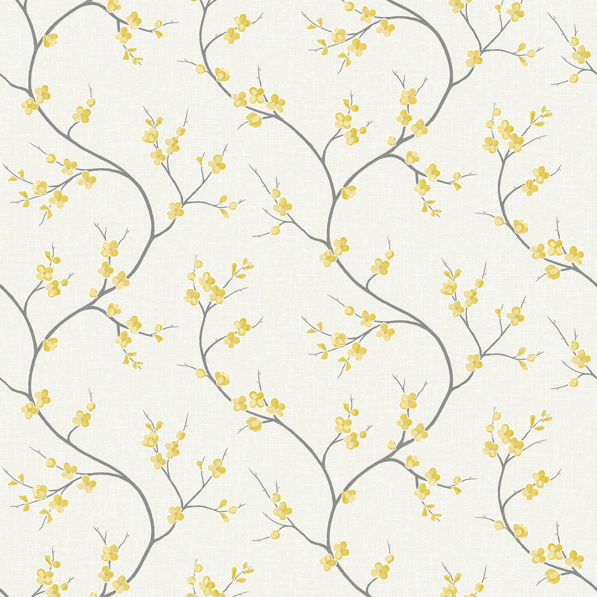 Vliesbehang bloem geel (dessin 50-320) | Bloemen behang | Thema behang ...