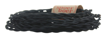 Snoerboer snoer gedraaid zwart 3 meter kopen? draad-kabels | Karwei