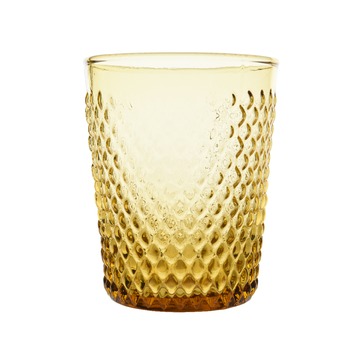 Drinkglas Glas Reli f Geel 8x10 Cm Kopen Keukenaccessoires Karwei