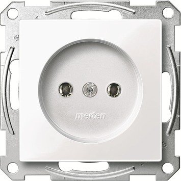 Merten System-M Pure Inbouw Stopcontact Enkel Wit | Karwei