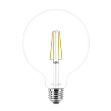Philips LED globe E27 60W filament helder dimbaar kopen? LED lampen ...