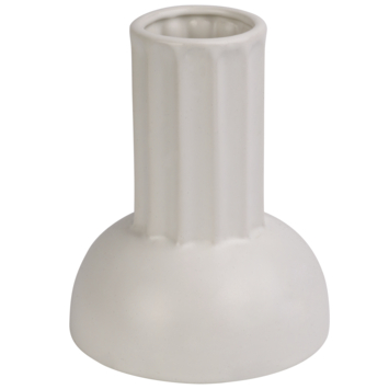 Keramieken vaasje mat wit 16x13 cm kopen? Glaswerk & vazen | Karwei