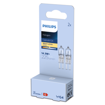 Philips halogeen capsule 14W G4 12V 2 stuks kopen? Halogeenlampen | Karwei