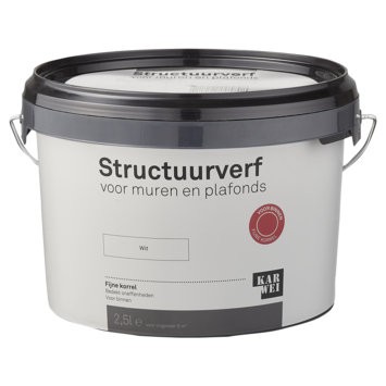 KARWEI structuurverf mat wit 2,5 liter kopen? structuurverf | Karwei