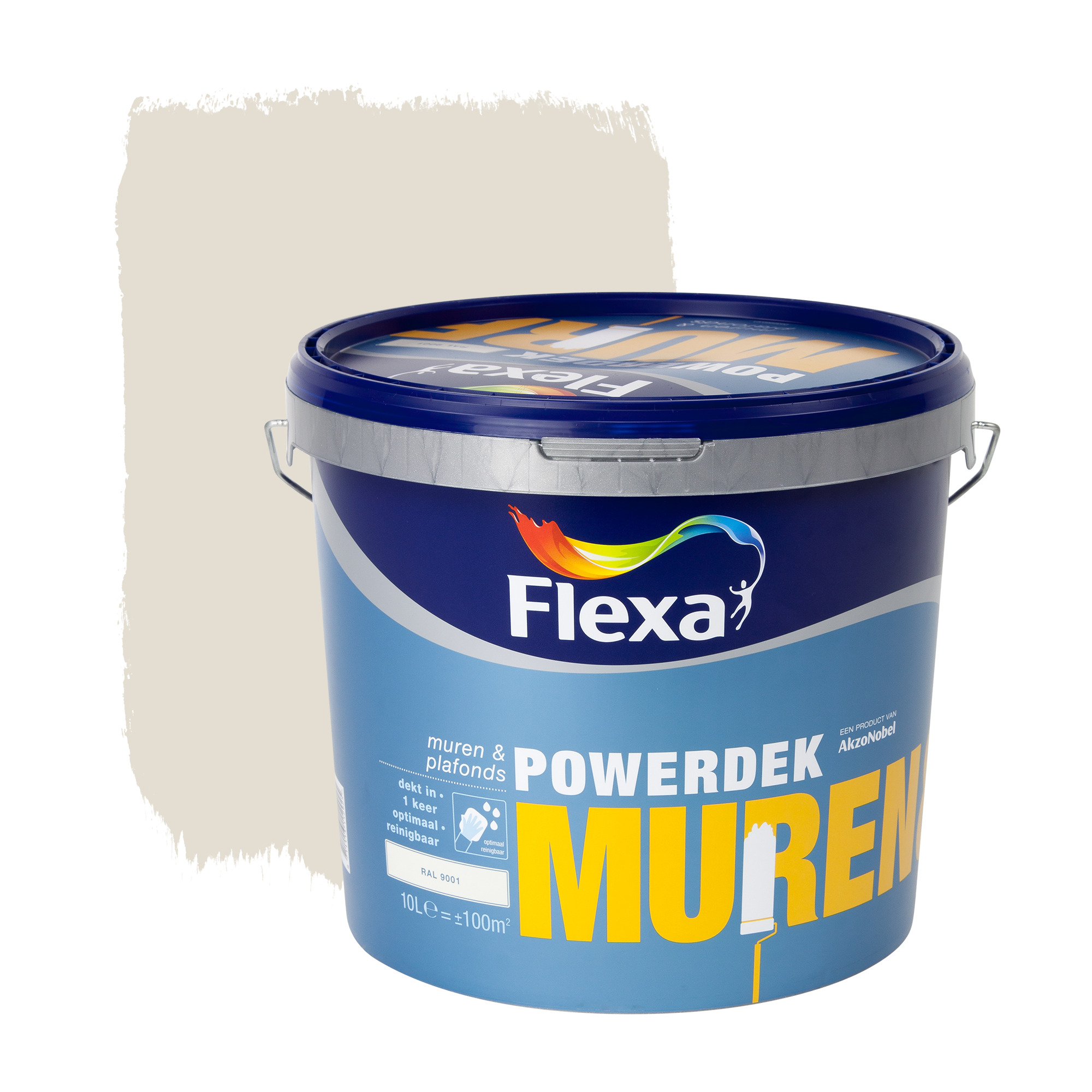Flexa powerdek 10l 9001 m&p | Muurverf wit (latex) | Muurverf | Verf ...
