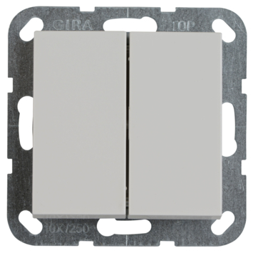 Gira ST55 inbouw serieschakelaar wit kopen? stopcontacten-overige ...