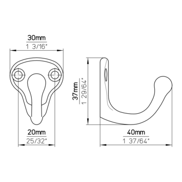 Jashaak Marit messing glans enkel kopen? Ophanghaken | Karwei