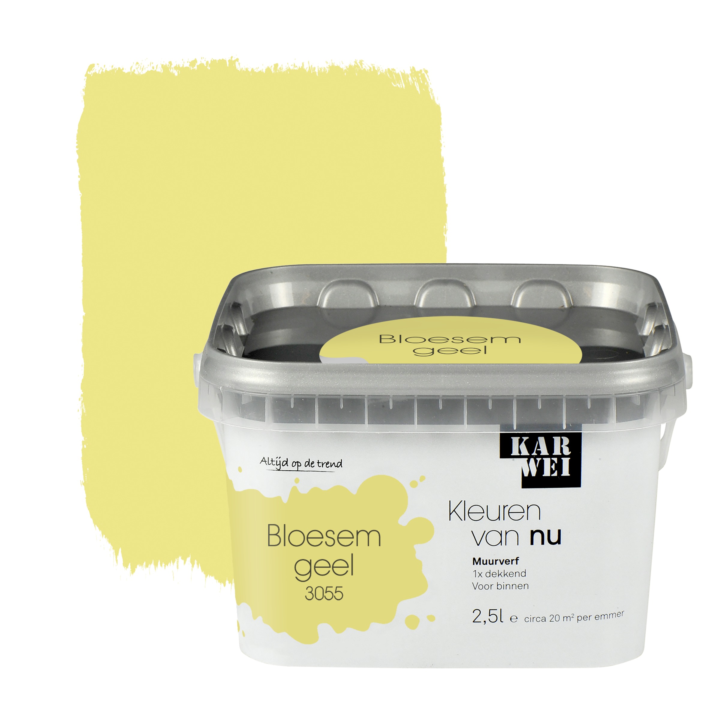 KARWEI Kleuren van Nu muurverf mat bloesem geel 2,5 l | Muurverf kleur ...