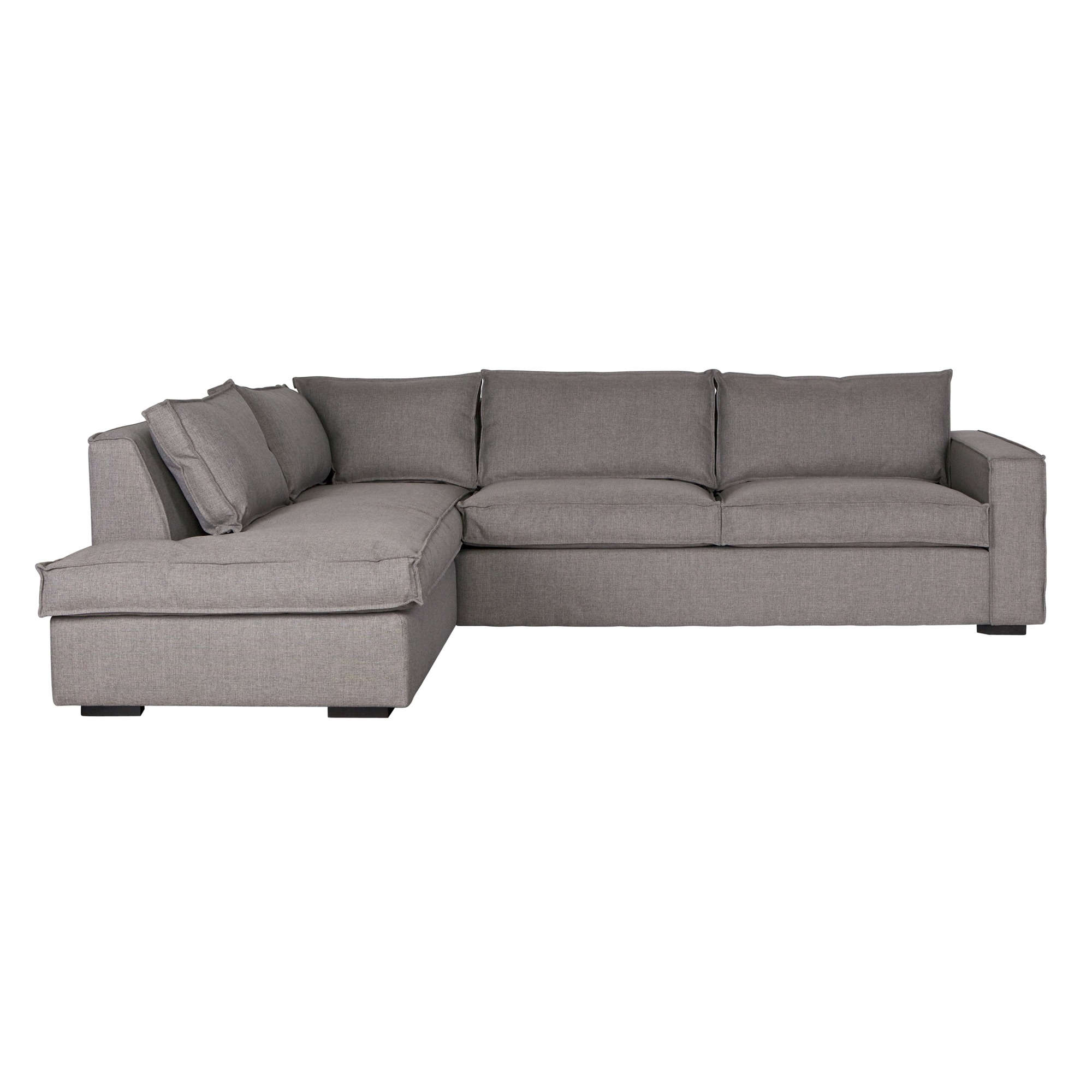 WOOOD hoekbank Jesse taupe links | Banken | Banken & fauteuils ...