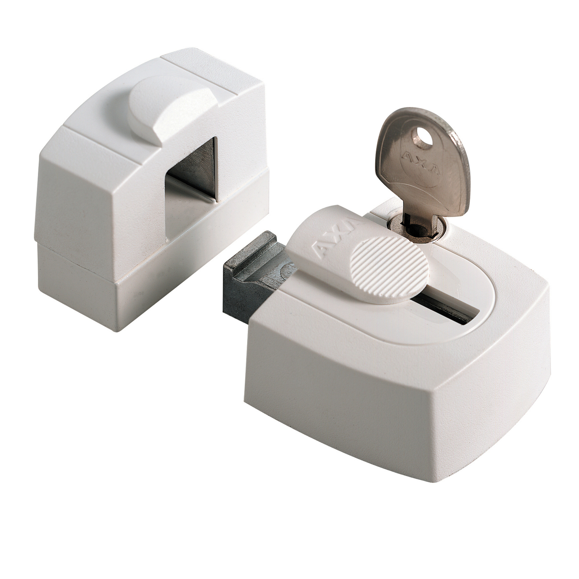 AXA oplegslot SKG1 binnendraaiend wit | Raamsluiting | Sloten ...