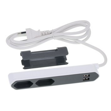 Allocacoc PowerBar Stekkerdoos 2-voudig 1,5 m + USB-poort kopen ...